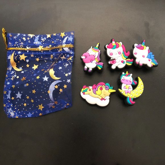 Unknown | Accessories | Unicorn Shoe Charms 5 Piece Variety Pack In ...
